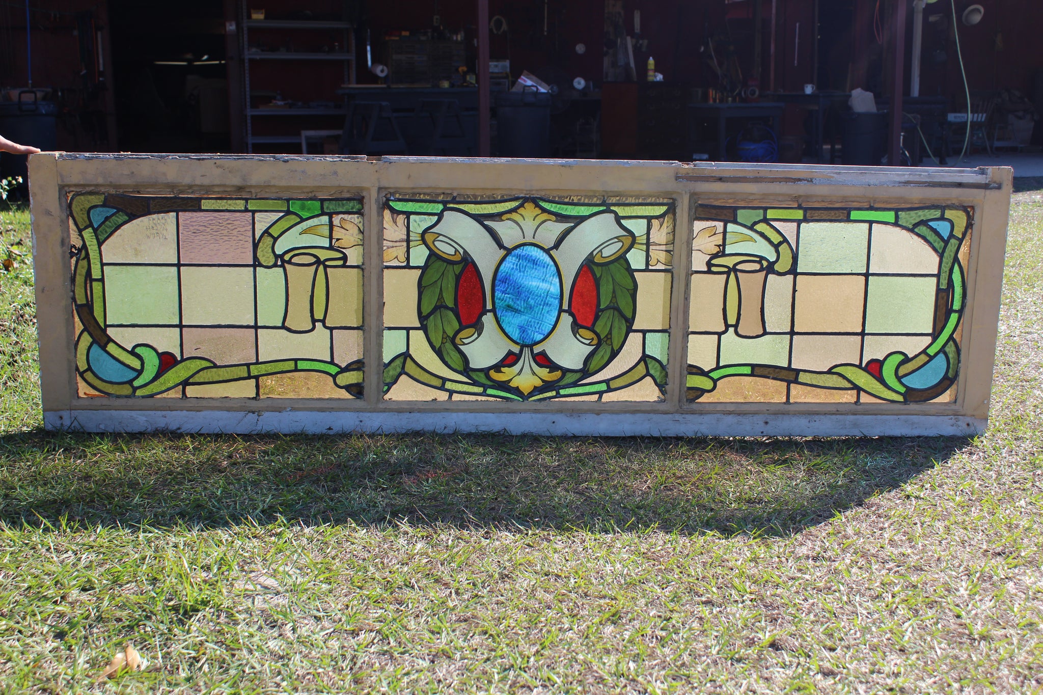 Load image into Gallery viewer, English Victorian Handpainted Stained ...